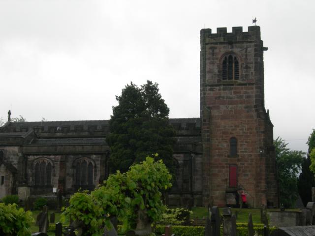 T:UK - Biddulph St Lawrence Church Tower Flagstaff