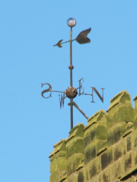 T:UK - Ainderby Steeple Church Tower Vane