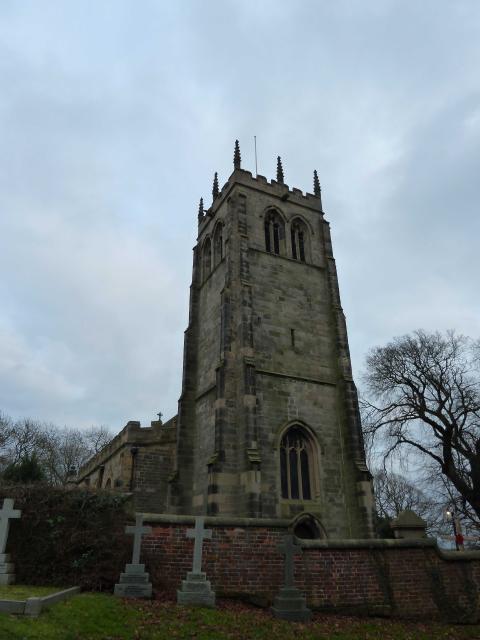 T:UK - Greasley Church Tower Flagstaff