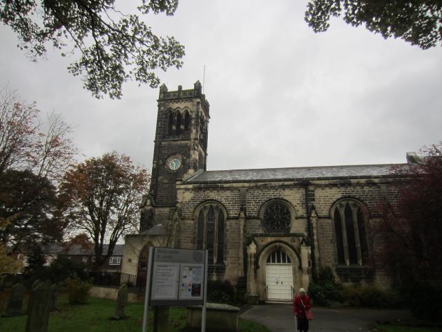 T:UK - Wetherby Church Tower Brass Centre Mark