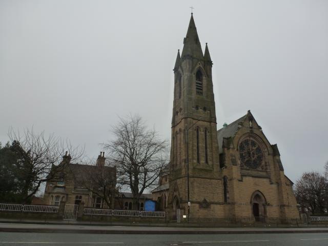 T:UK - Stretford Catholic Church Spire
