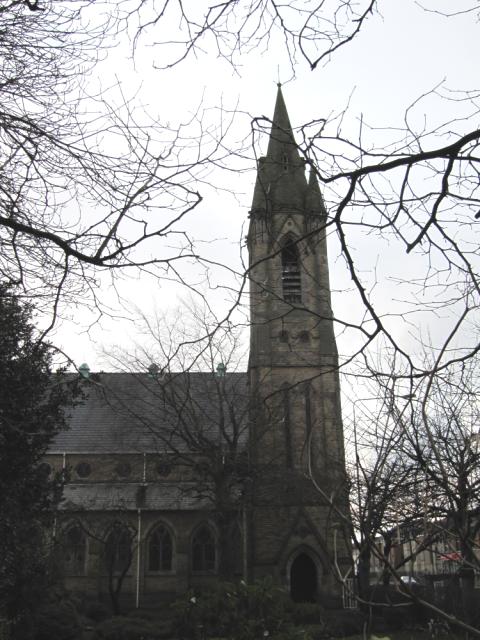 T:UK - Stretford Catholic Church Spire