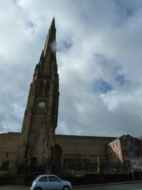 T:UK - Square Congregational Church Spire Halifax