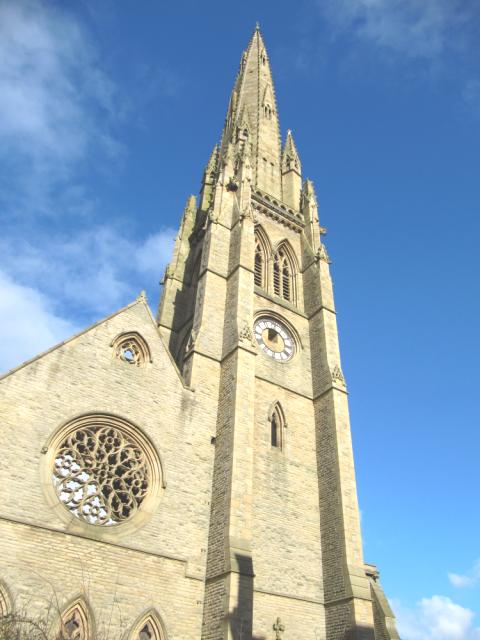 T:UK - Square Congregational Church Spire Halifax