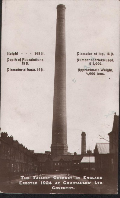 T:UK - Courtaulds Main Works Chimney