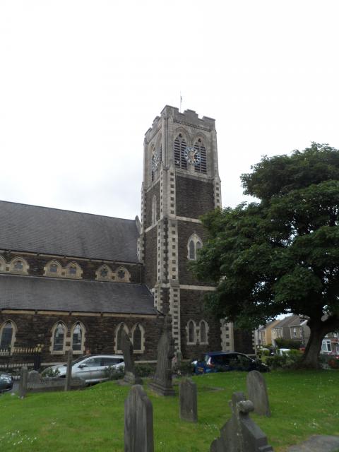 T:UK - Llansamlet Church Tower Flagstaff