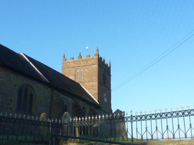 T:UK - High Offley Church Tower