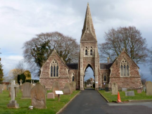T:UK - Market Drayton Cemetery Spire