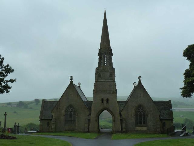 T:UK - Colne Cemetery Spire