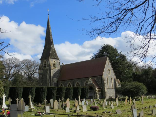 T:UK - Pilgrims Hatch Church Spire