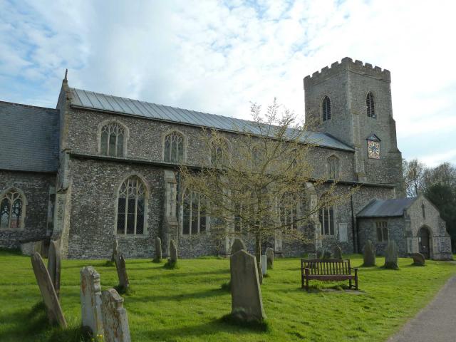 T:UK - Ludham Church Tower (St Catherines) Flagstaff