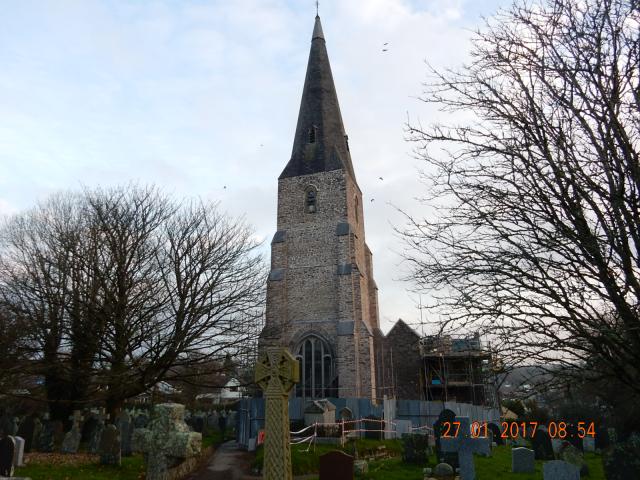 T:UK - Modbury Church Spire