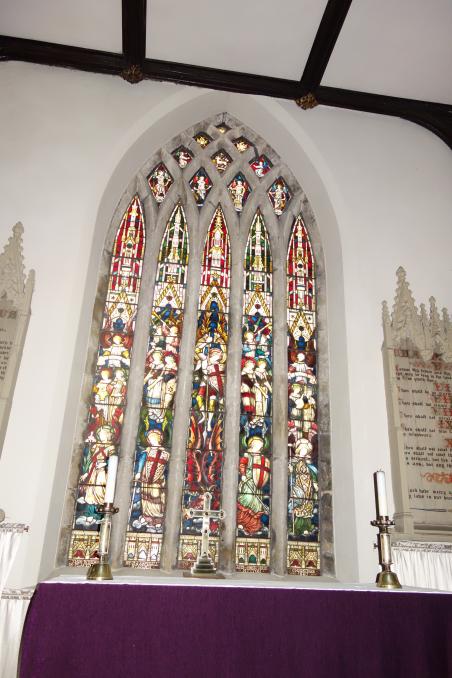 T:UK - Great Mitton Church Tower All Hallows Flagstaff