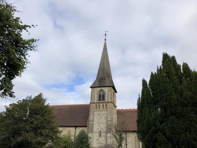 T:UK - Greatham Church Spire