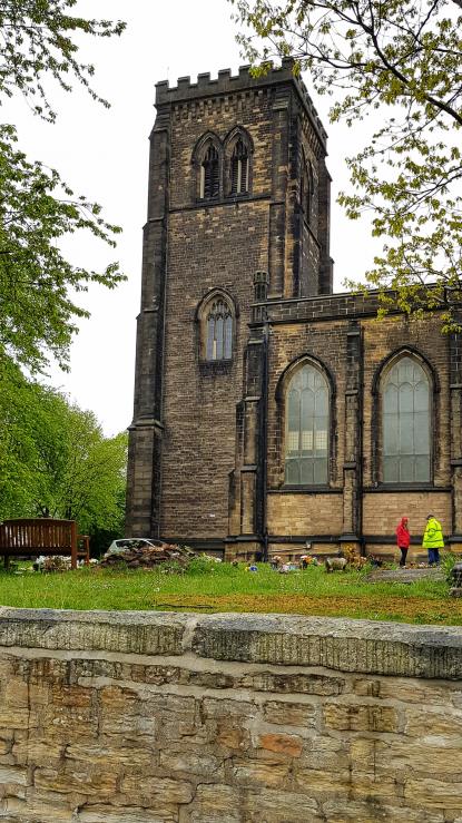 T:UK - St Pauls Church Tower Alverthorpe Centre