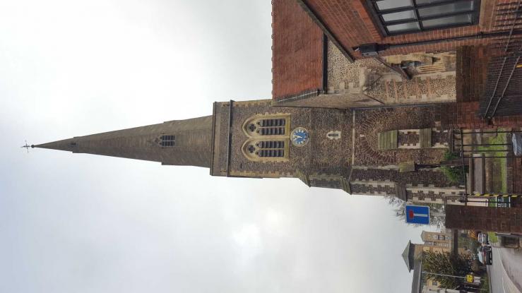 T:UK - St Giles Church Spire Reading