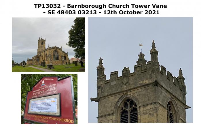 T:UK - Barnborough Church Tower Vane