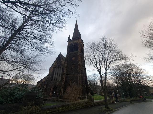 T:UK - St Thomas Church Spire Batley