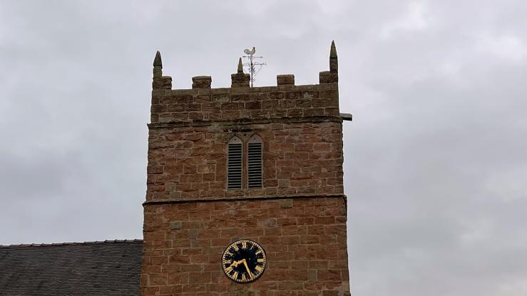 T:UK - High Offley Church Tower