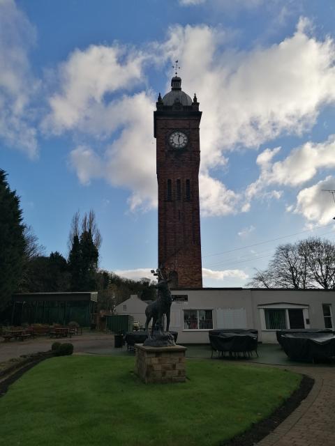 T:UK - Hurst House Clock Tower Vane