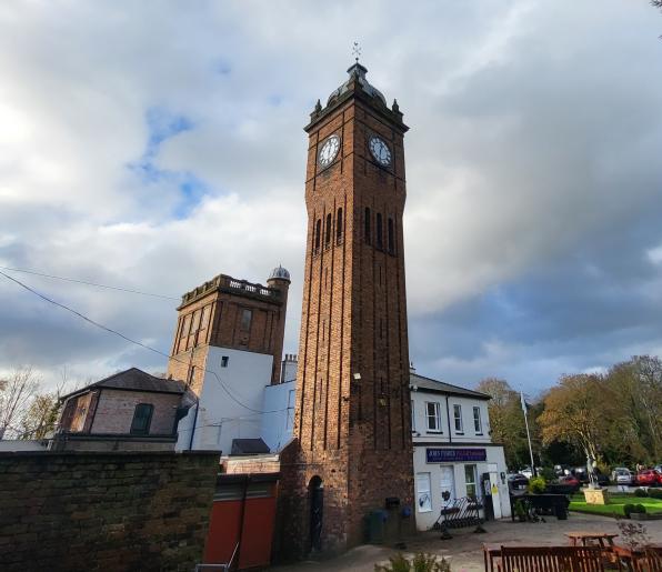 T:UK - Hurst House Clock Tower Vane