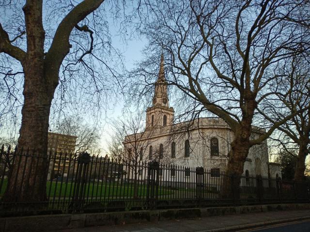 T:UK - All Saints Church Spire Limehouse