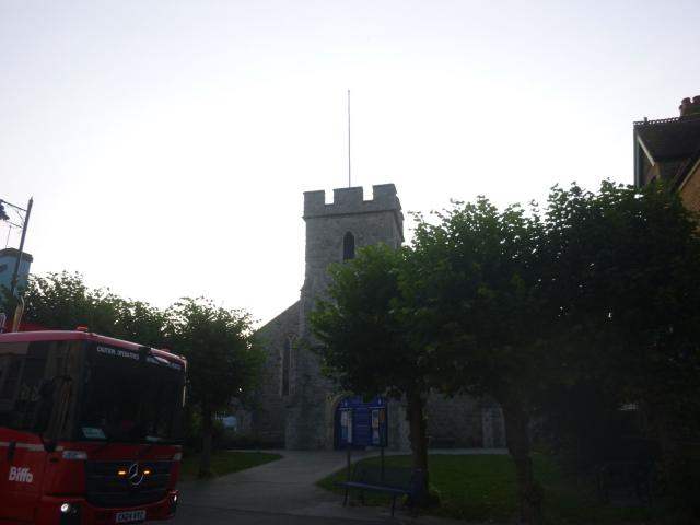 T:UK - Whitstable St Alphege Church Tower Flagstaff