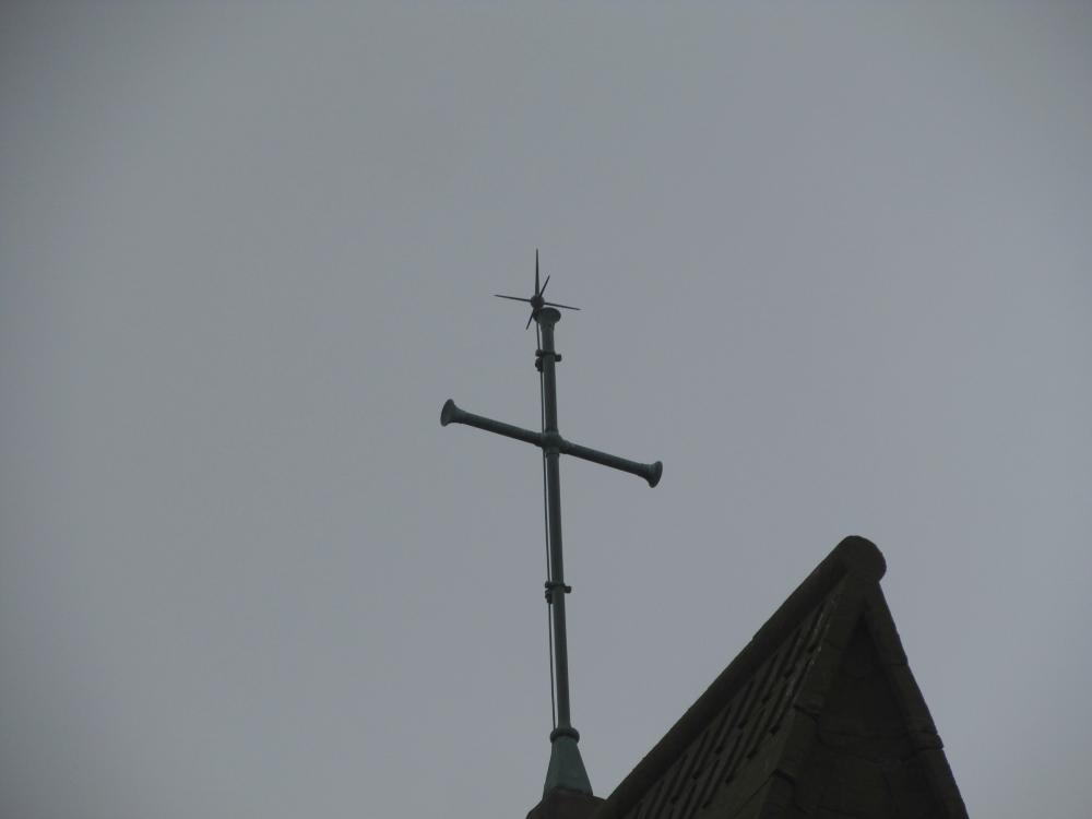 T:UK - Ditton St Michaels Church Tower Vane